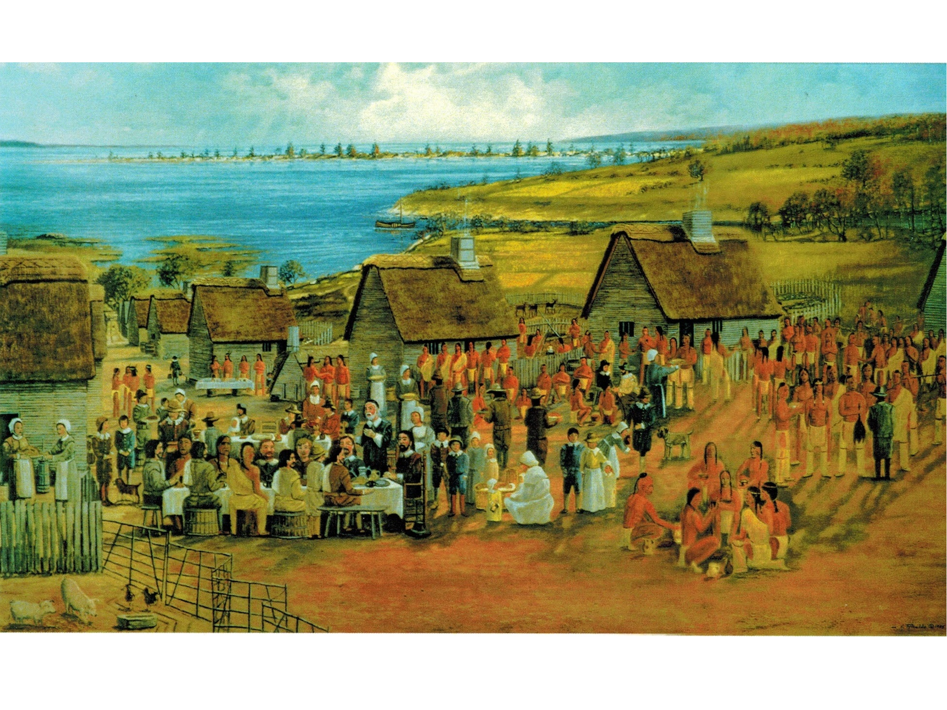 First Thanksgiving Paintings